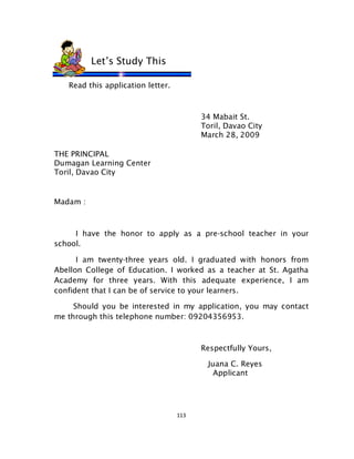 English 6-dlp-60-writing-repsonses-to-application-letters | PDF