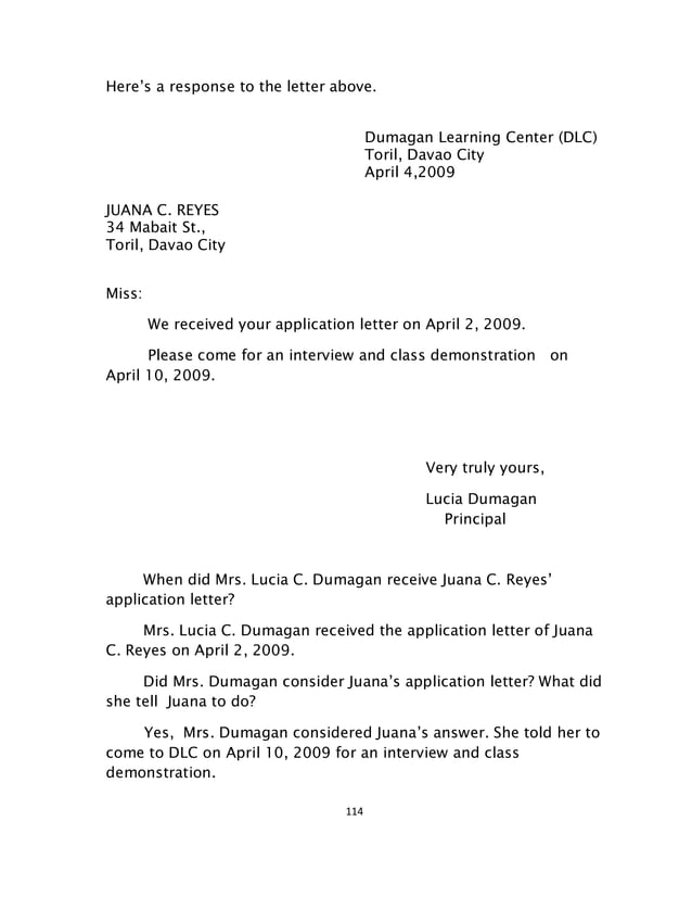 English 6-dlp-60-writing-repsonses-to-application-letters | PDF