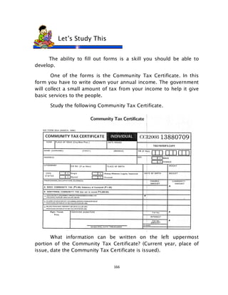 English 6-dlp-65-filling-out-community-tax-certificate | PDF | Personal ...