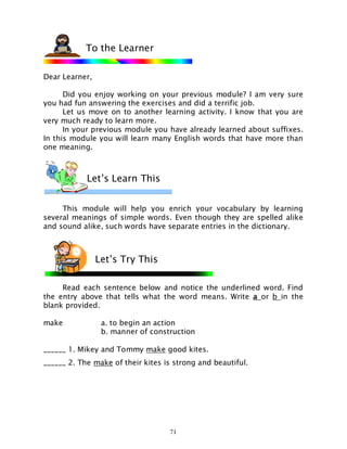 English 6-dlp-7-words-with-multiple-meaning | PDF