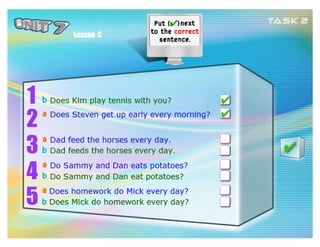 English exercises. Unit VII | PPT