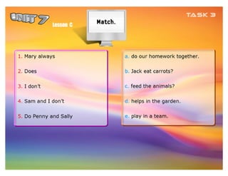 English exercises. Unit VII | PPT