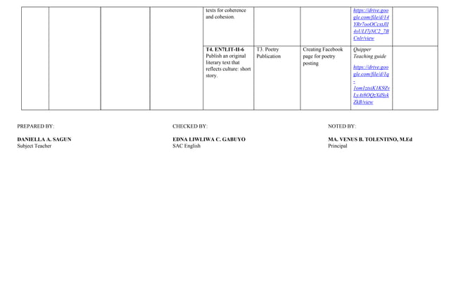 ENGLISH-7-CURRICULUM MAP- MATATAG CURRICULUM | DOCX