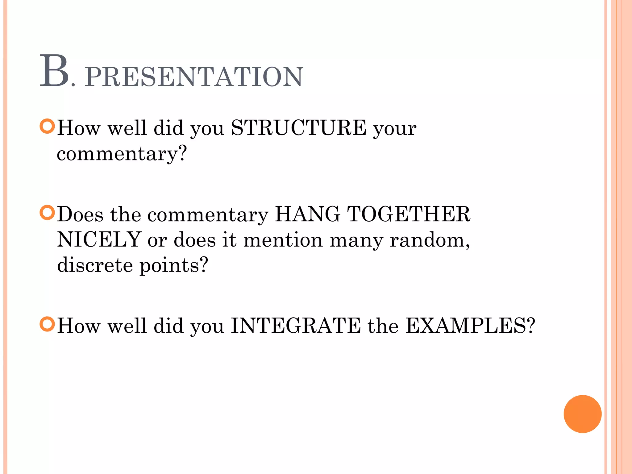 English a2-oral-commentary[1] | PPT