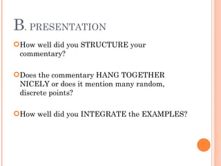 English a2-oral-commentary[1] | PPT