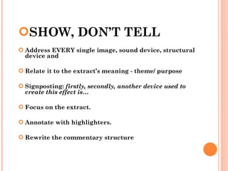English a2-oral-commentary[1] | PPT