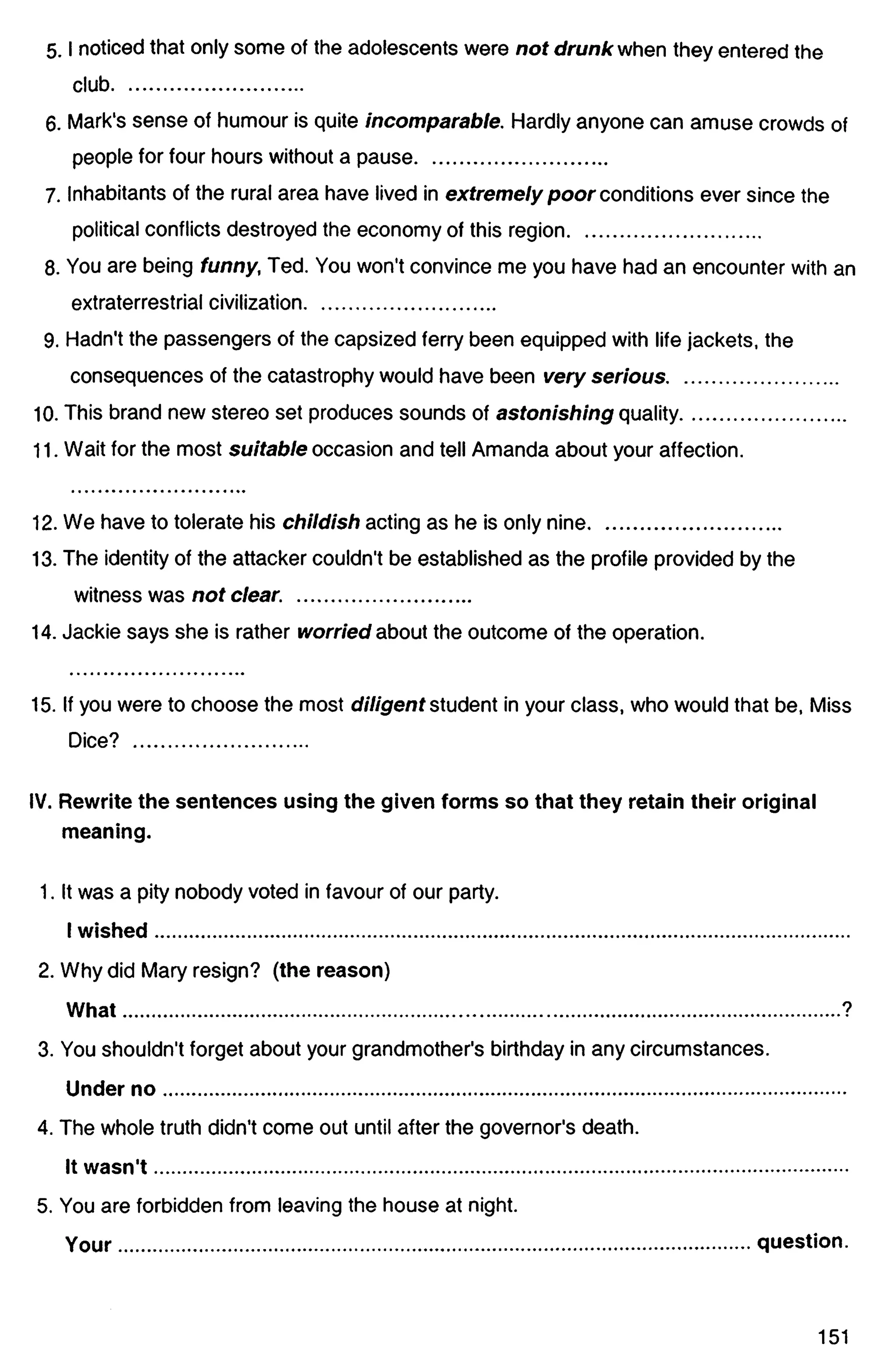 English advanced vocabulary and structure practice | PDF