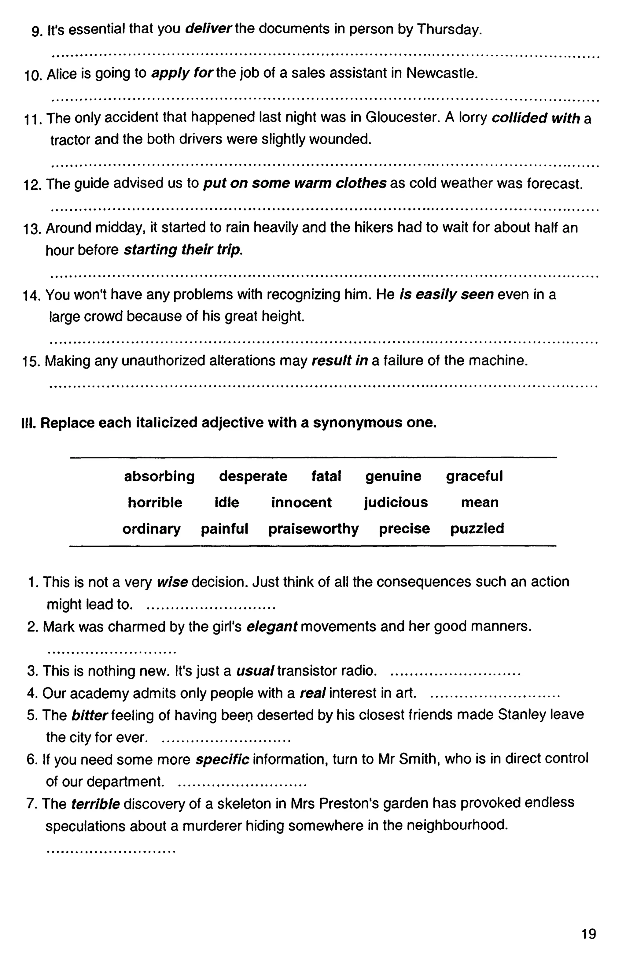 English advanced vocabulary and structure practice | PDF