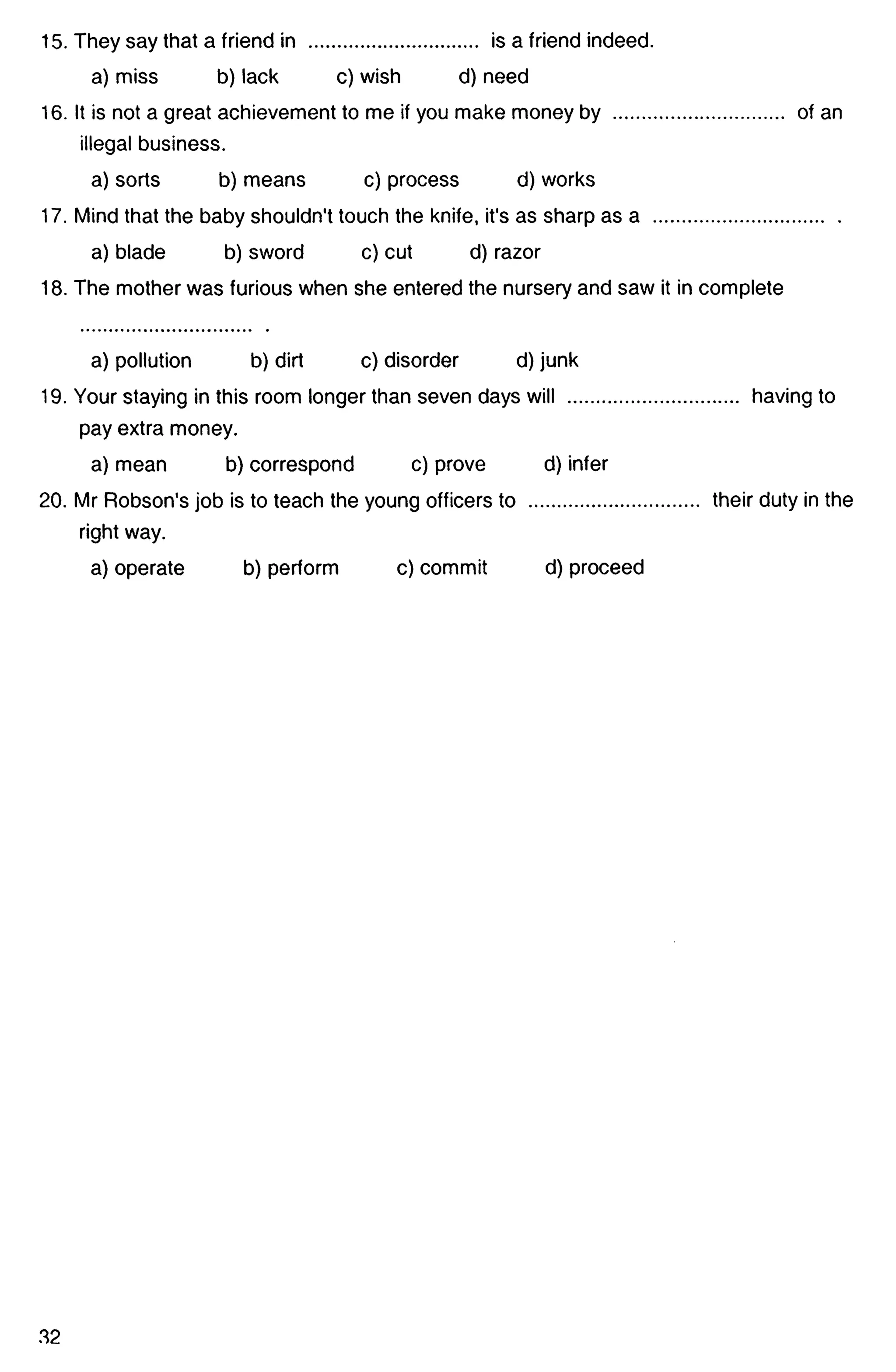 English advanced vocabulary and structure practice | PDF