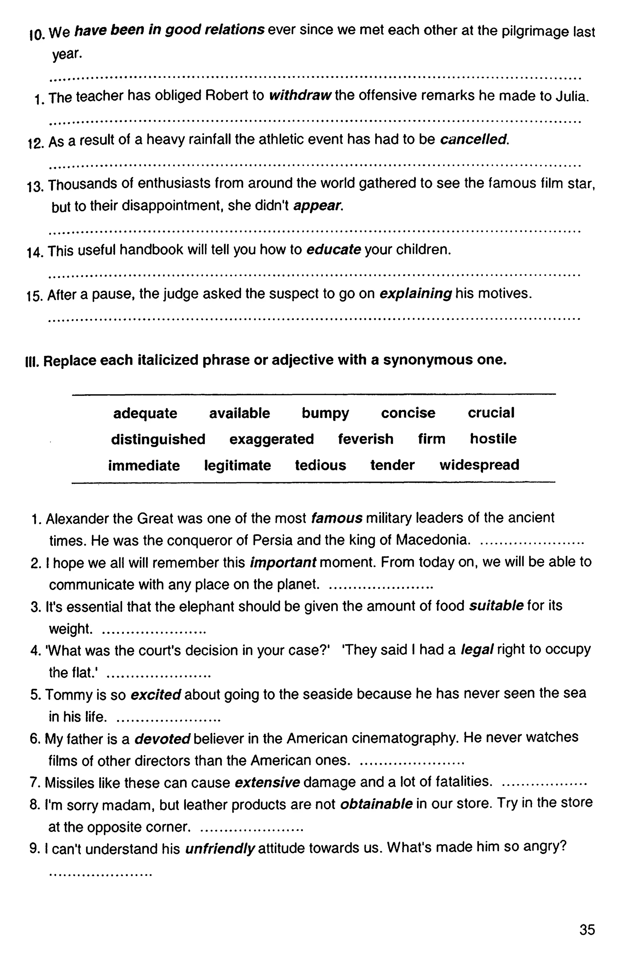 English advanced vocabulary and structure practice | PDF