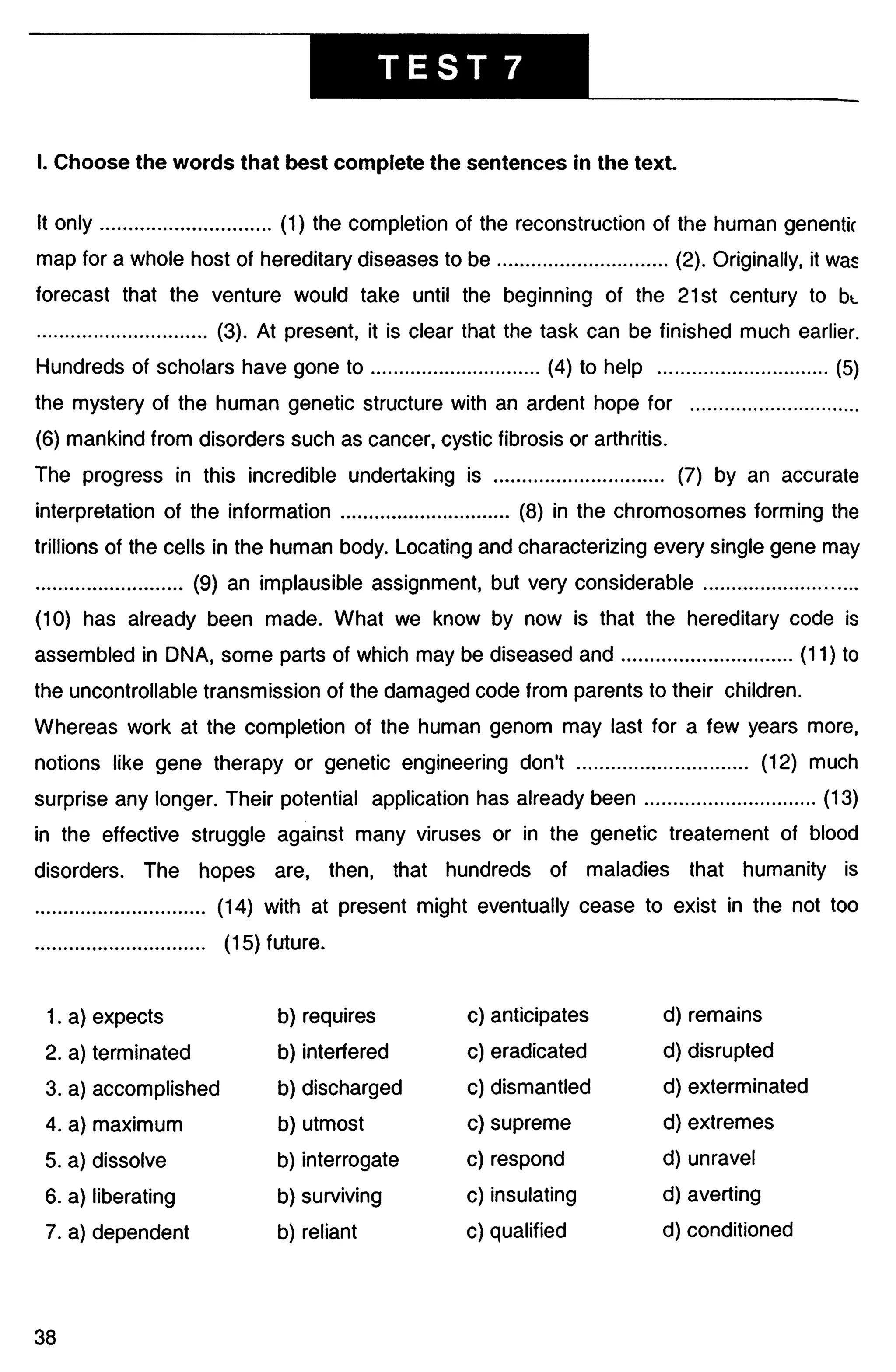 English advanced vocabulary and structure practice | PDF