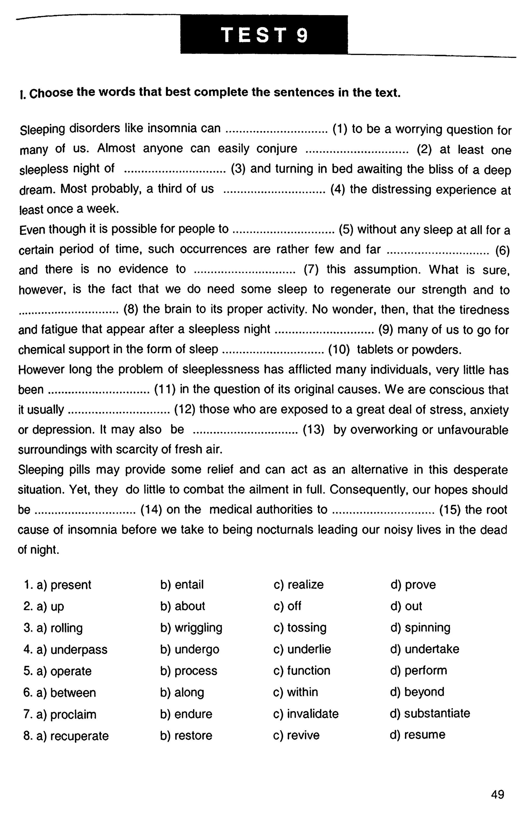 English advanced vocabulary and structure practice | PDF