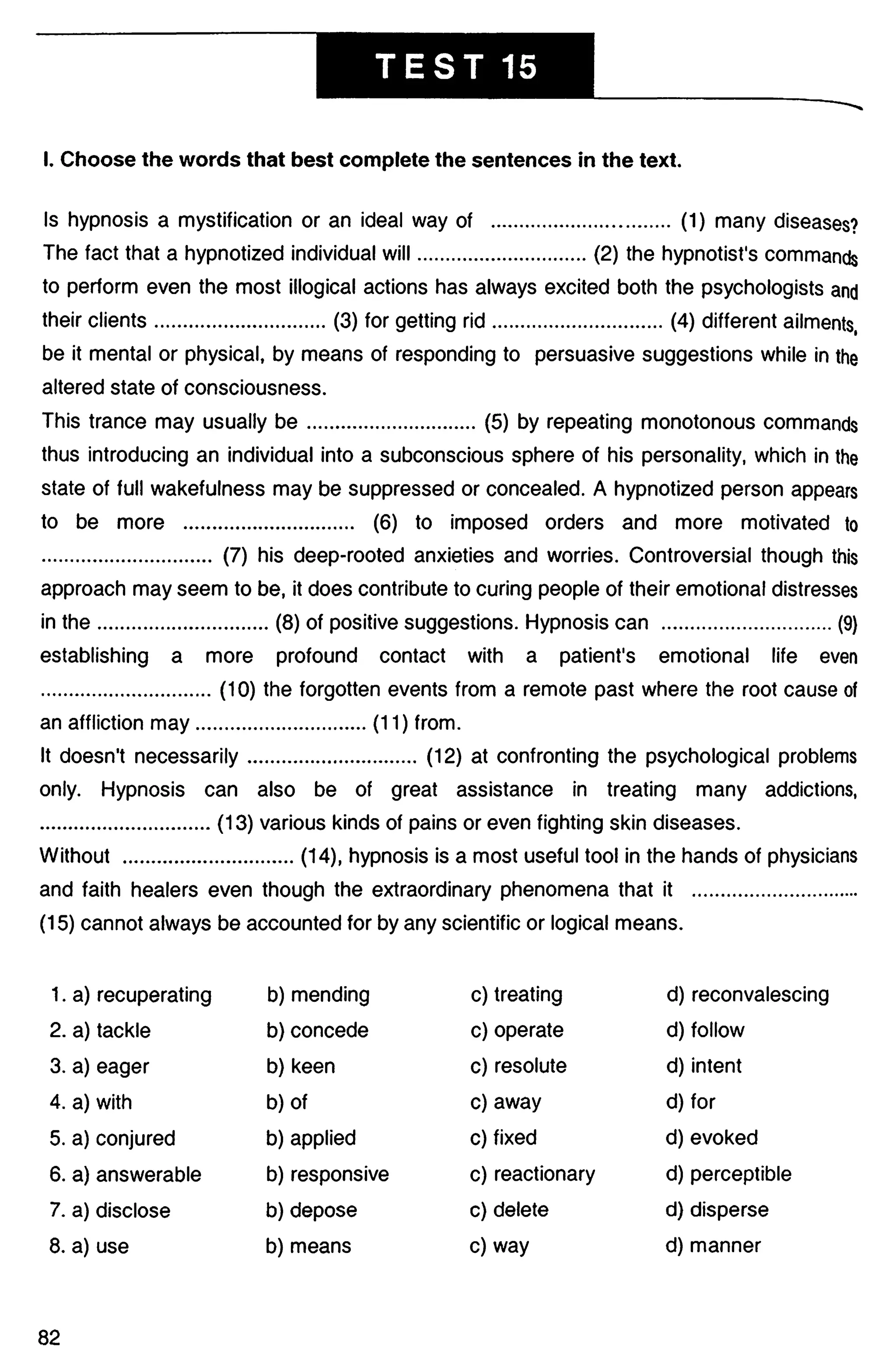 English advanced vocabulary and structure practice | PDF