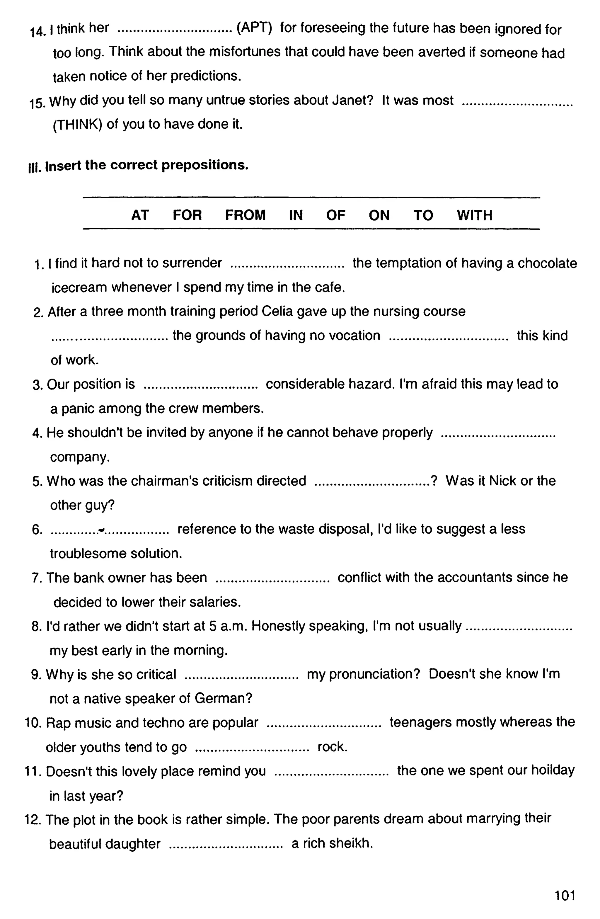 English advanced vocabulary and structure practice | PDF