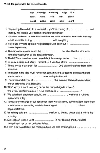 English advanced vocabulary and structure practice | PDF