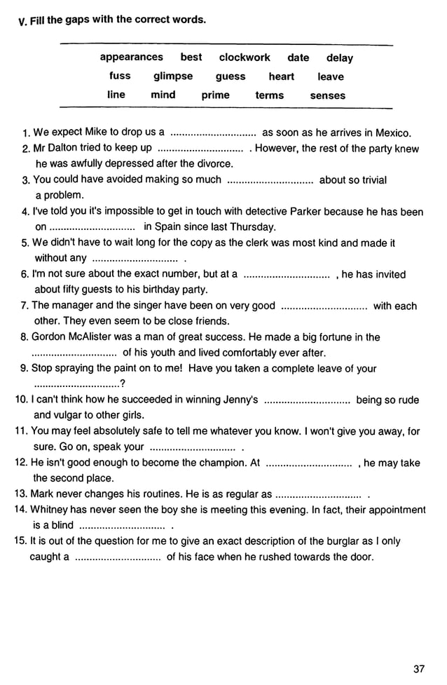 English advanced vocabulary and structure practice | PDF