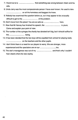 English advanced vocabulary and structure practice | PDF