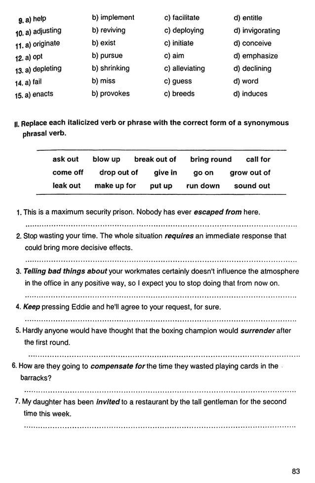 English advanced vocabulary and structure practice | PDF