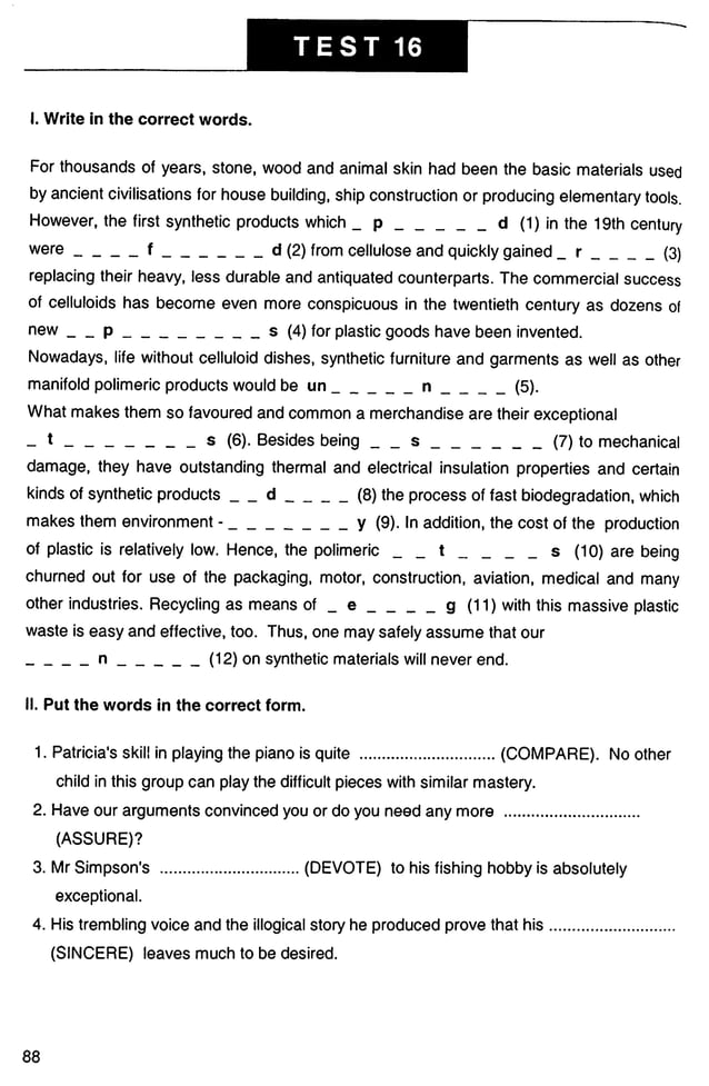 English advanced vocabulary and structure practice | PDF