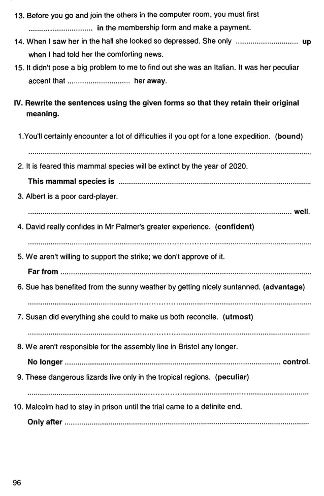 English advanced vocabulary and structure practice | PDF