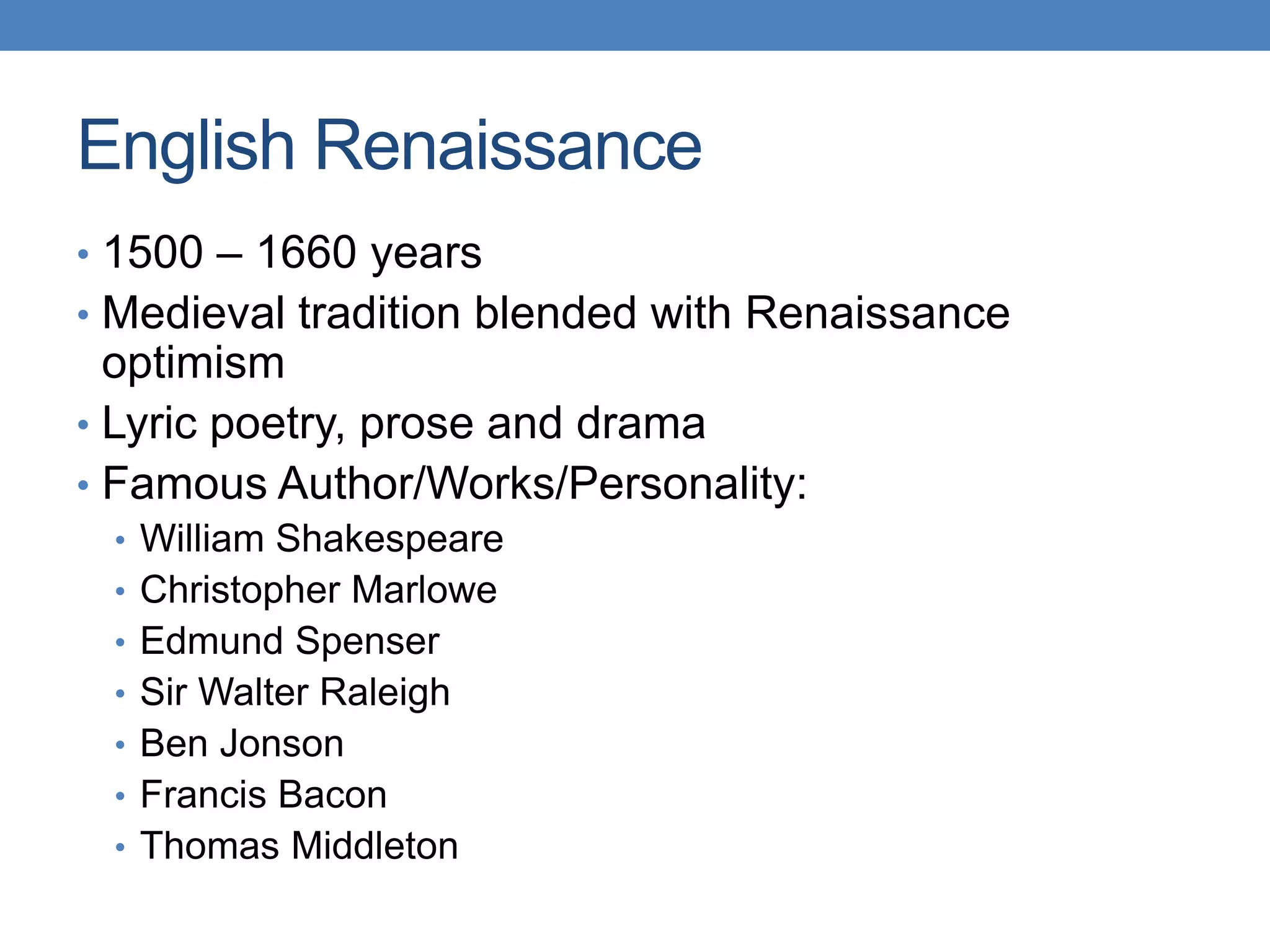 Introduction to Anglo-American Literature Grade 9 students | PPTX