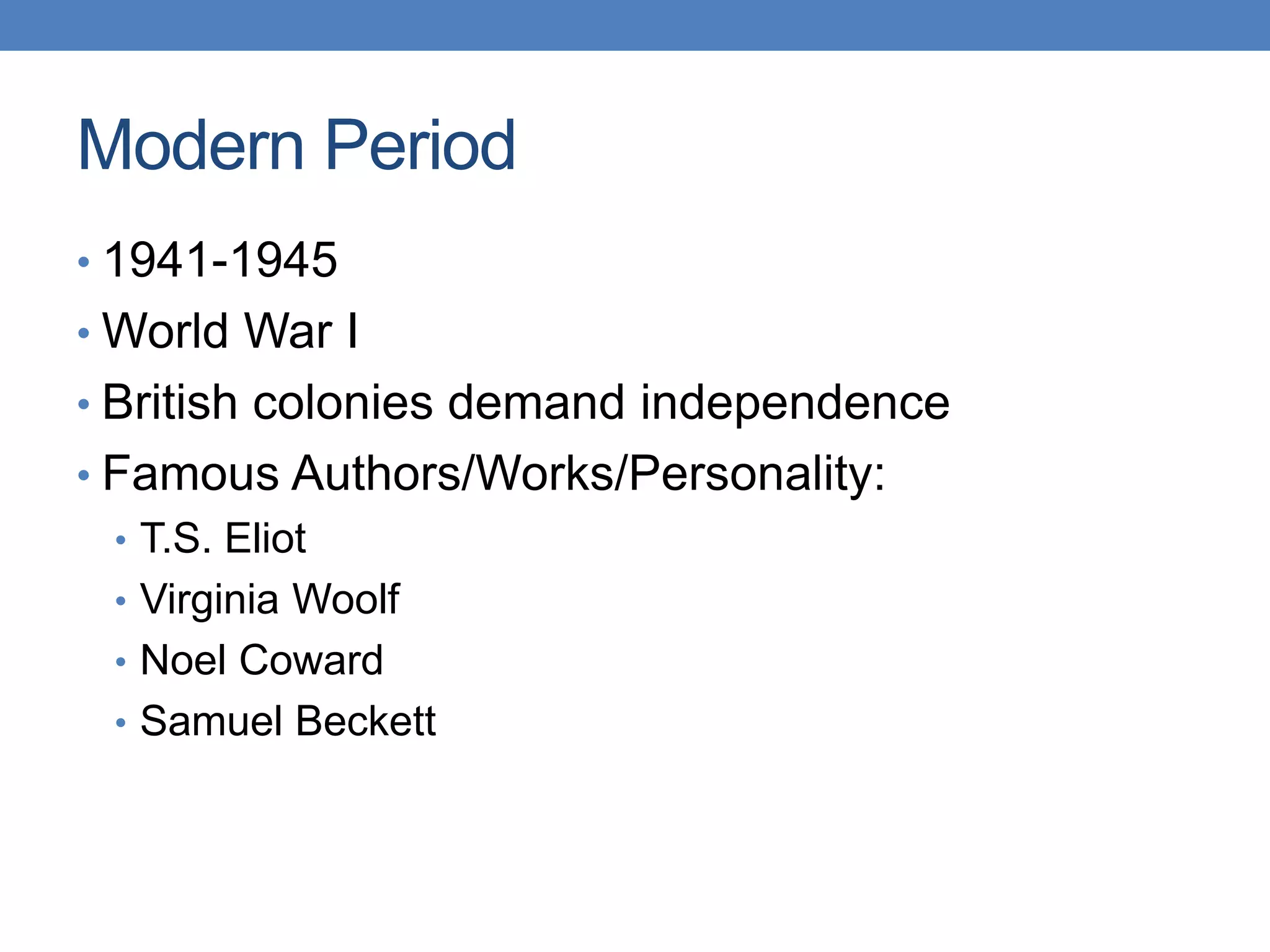 Introduction to Anglo-American Literature Grade 9 students | PPTX