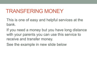 English at-bank | PPTX