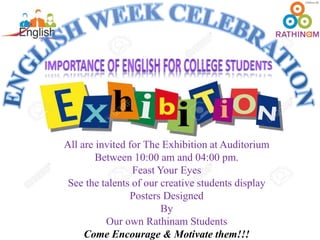 English Week Celebration - Rathinam College | PPTX | Hinduism ...