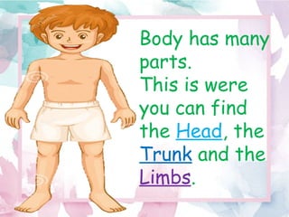 English- Body Parts presentation for the students | PPT