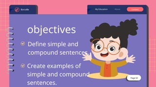 English for Grade 3 - Simple and Compound Sentences.pptx