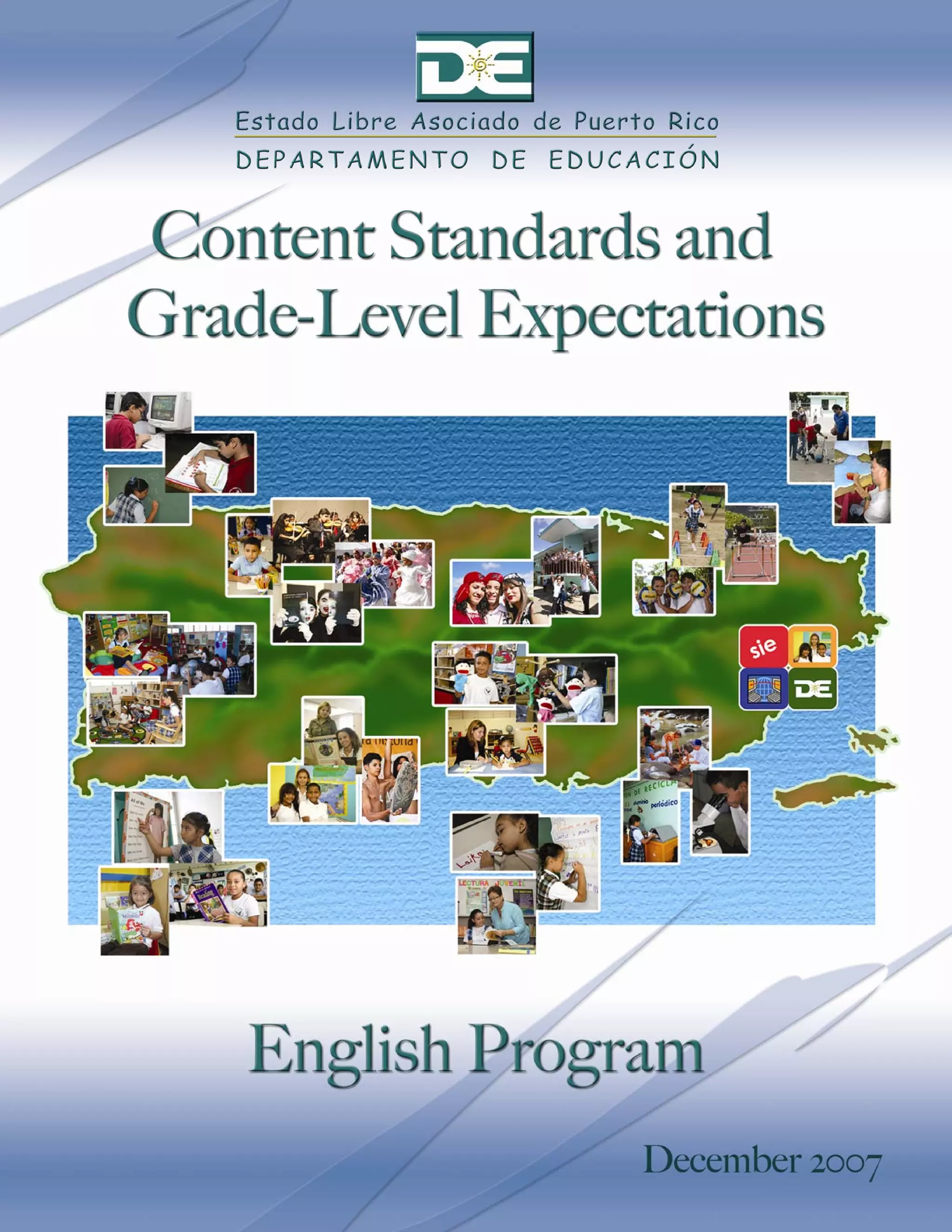 English Content Standards and Expectations - Department of Education of ...