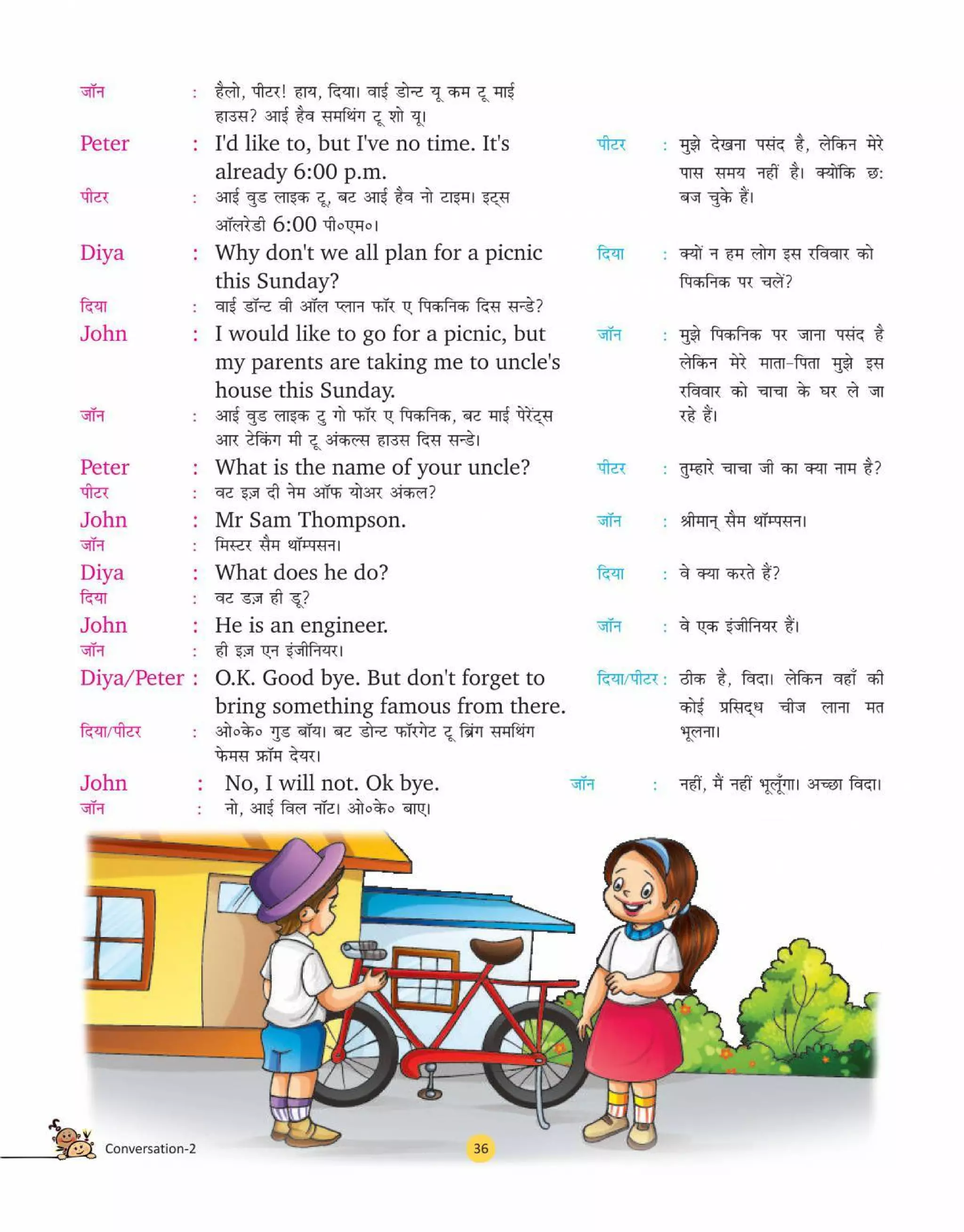 English conversation-2 CLASS - SECOND | PDF