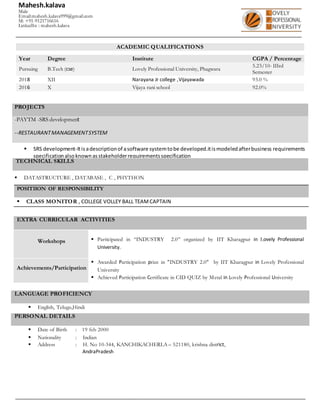 English cv | PDF