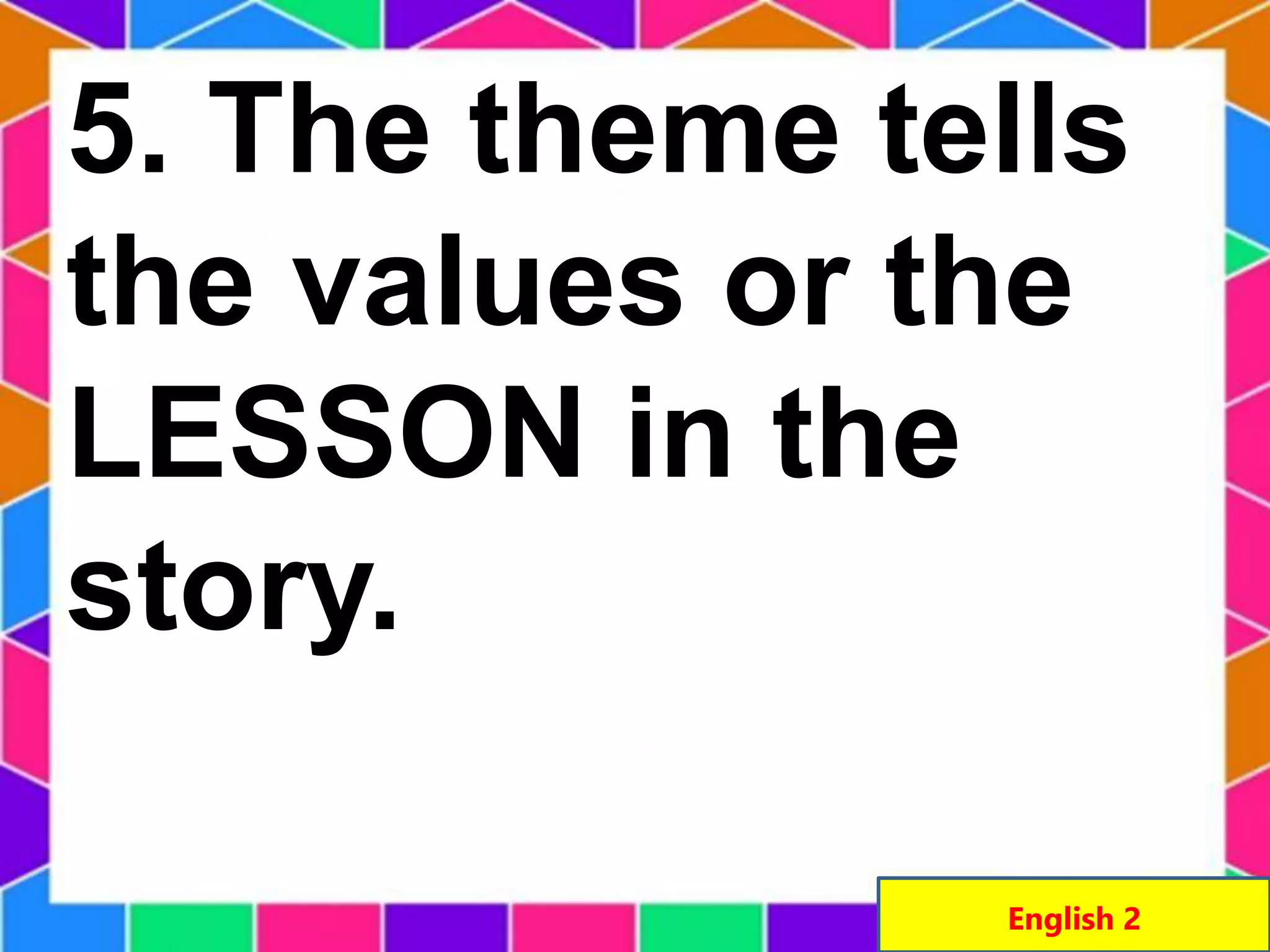 ENGLISH- elements of the story.pptx | Education