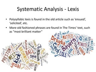 English A2 Practice Investigation - Football Reports | PPTX