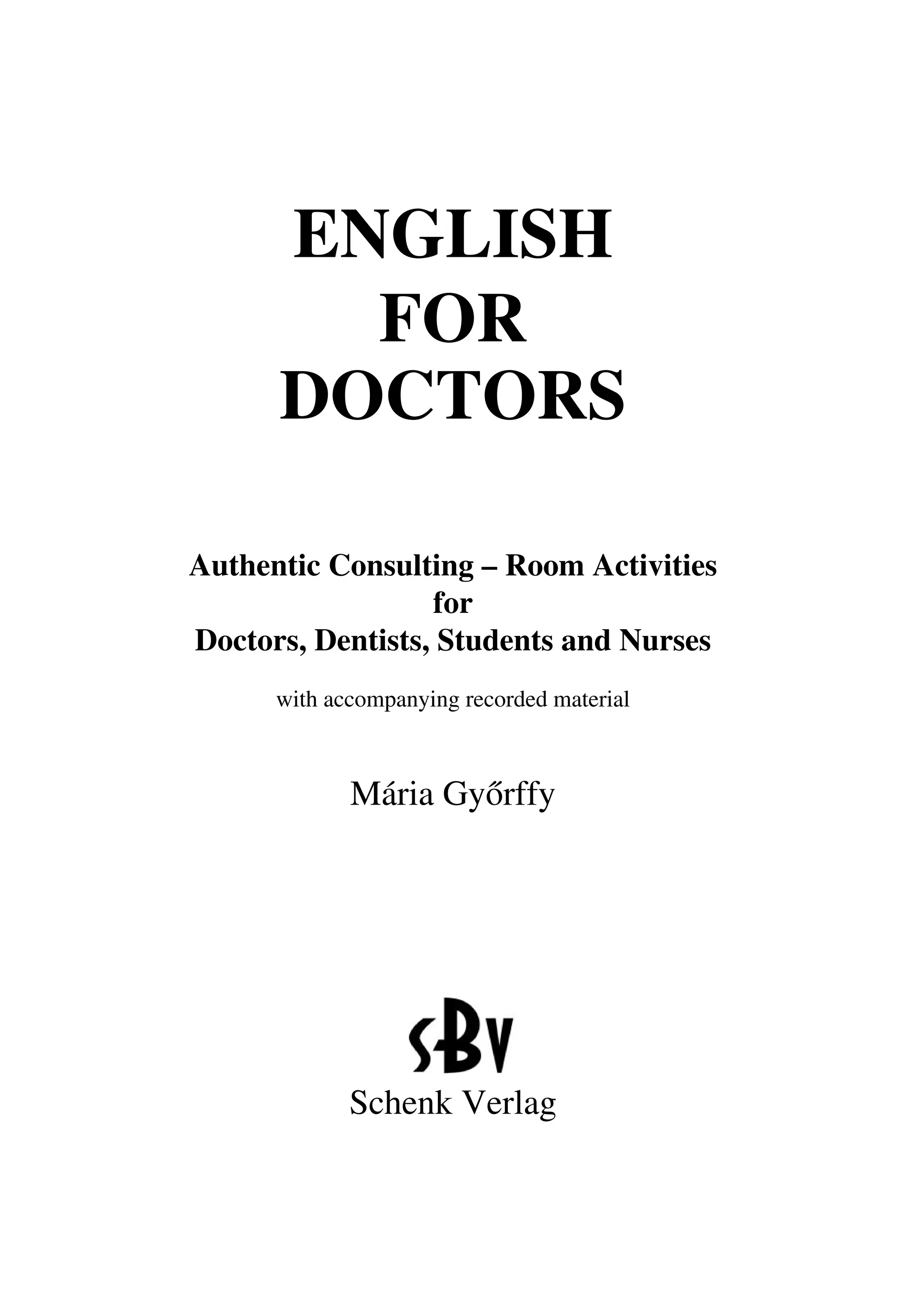english-for-doctors_medical vocabulary and grammar. pdf | PDF