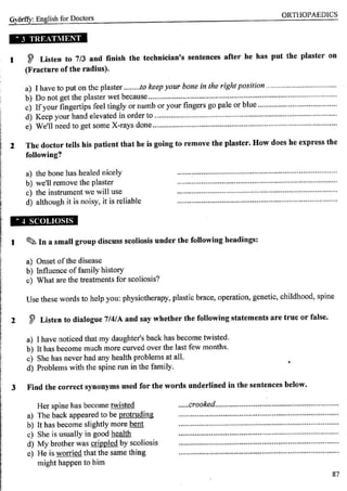 english-for-doctors_medical vocabulary and grammar. pdf | PDF