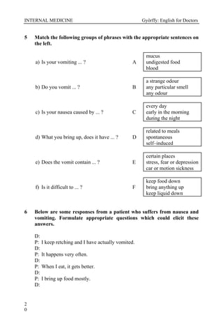english-for-doctors_medical vocabulary and grammar. pdf | PDF