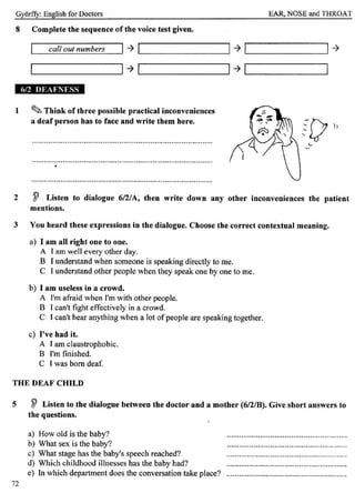 english-for-doctors_medical vocabulary and grammar. pdf | PDF