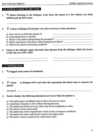 english-for-doctors_medical vocabulary and grammar. pdf | PDF