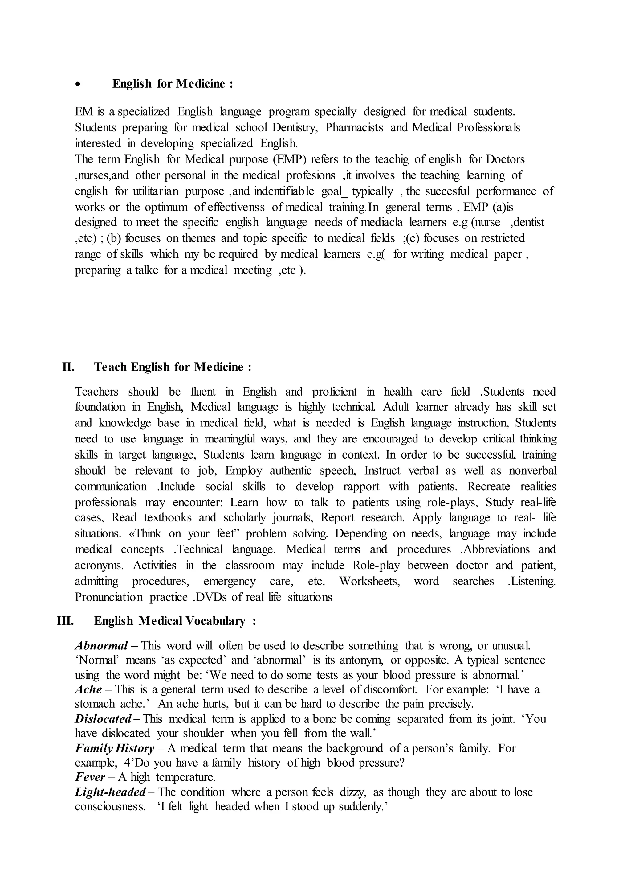 English for-medicin | DOCX