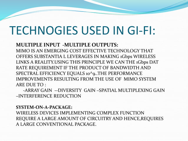 GI-FI TECHNOLOGY-THE FUTURE TECHNOLOGY | PPT