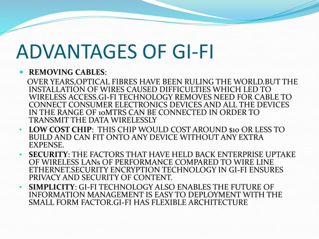 GI-FI TECHNOLOGY-THE FUTURE TECHNOLOGY | PPT