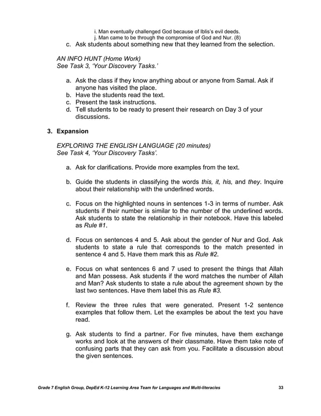 English gr.-7-teacher-s-guide--q1-2- | PDF