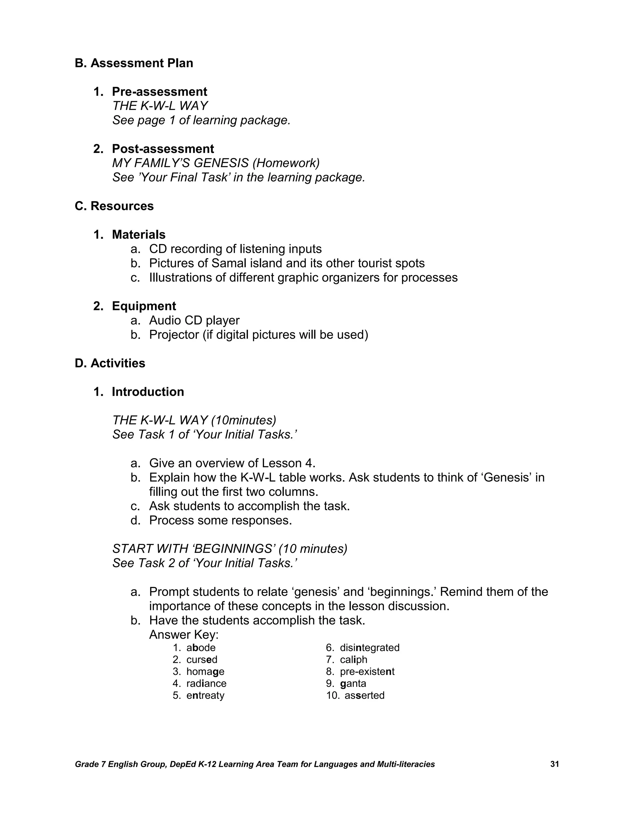 English gr.-7-teacher-s-guide--q1-2- | PDF
