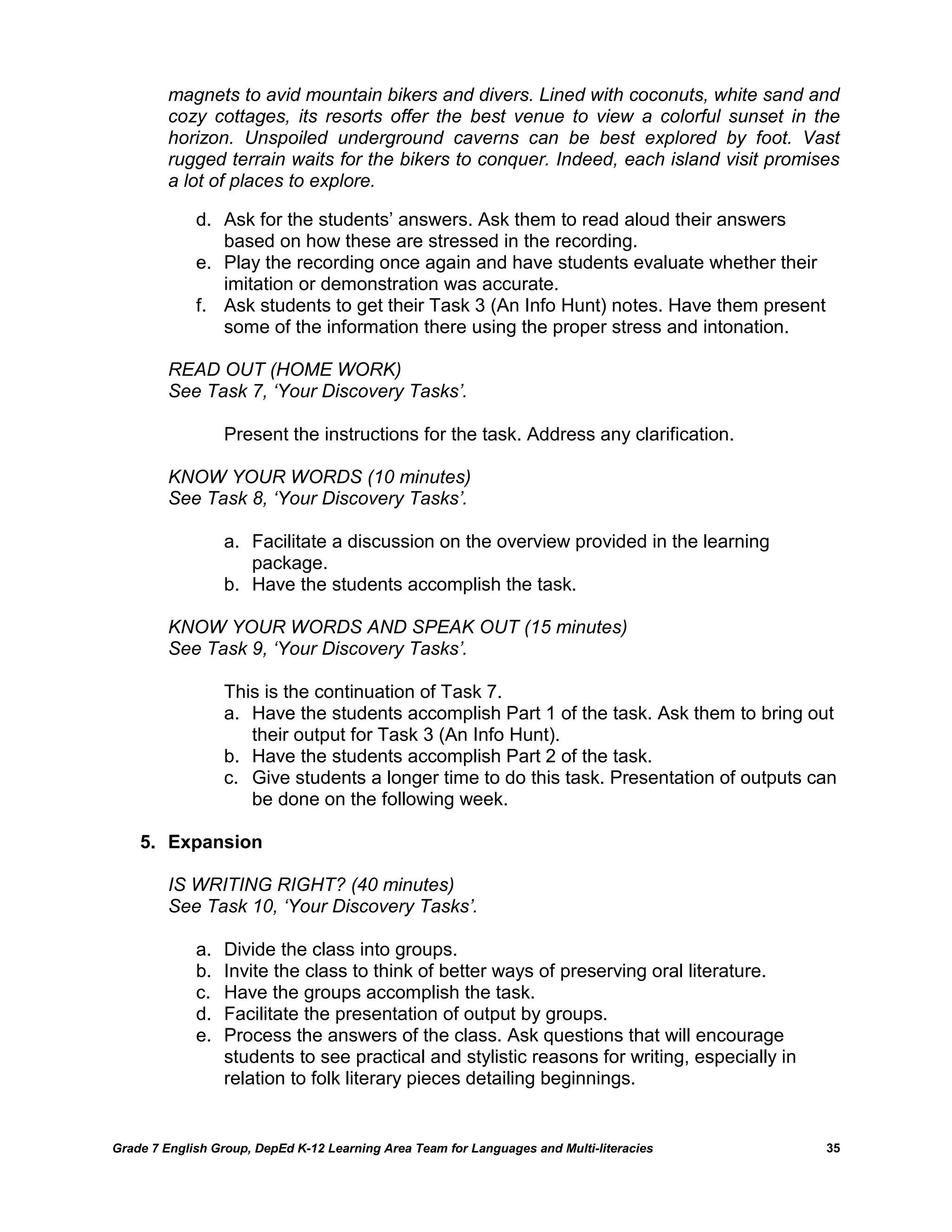 English gr-7-teachers guide q1and2 | PDF