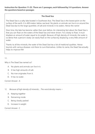 CLASS V SLATE ENGLISH WITH KEY | PDF