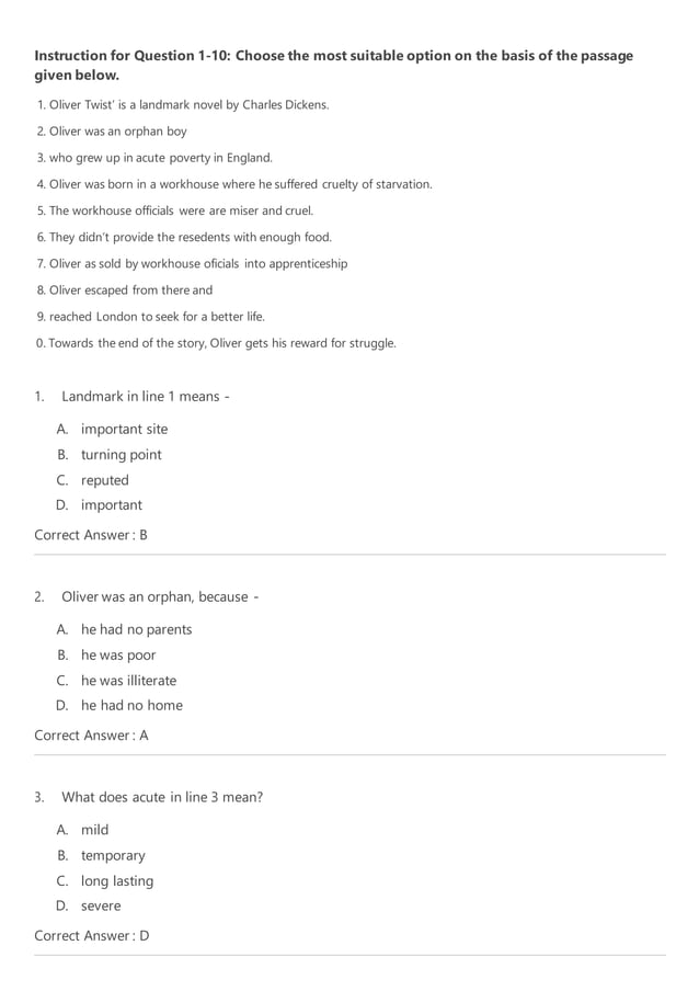 CLASS VIII SLATE ENGLISH WITH KEY | PDF