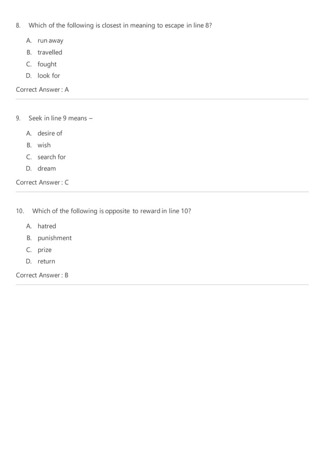 CLASS VIII SLATE ENGLISH WITH KEY | PDF