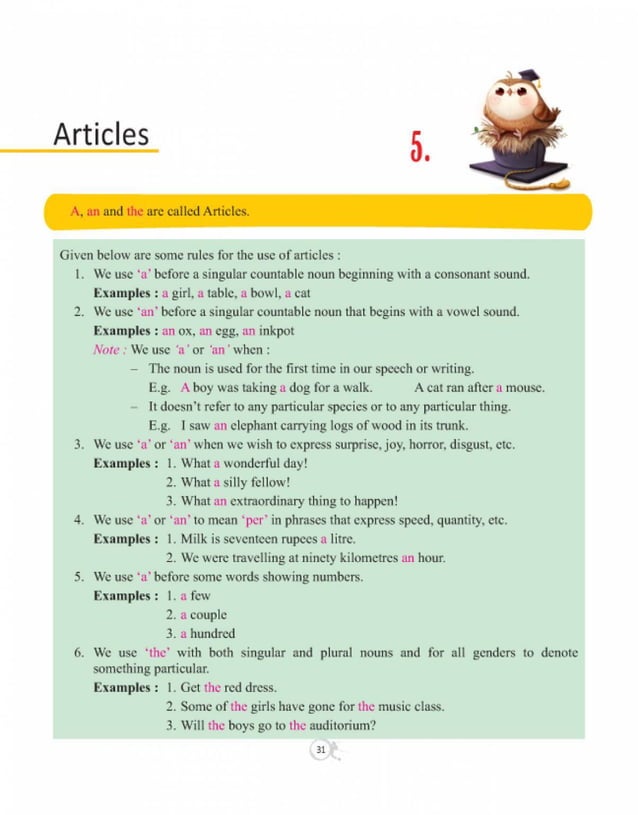 English grammar-6 CLASS - SIX | PDF